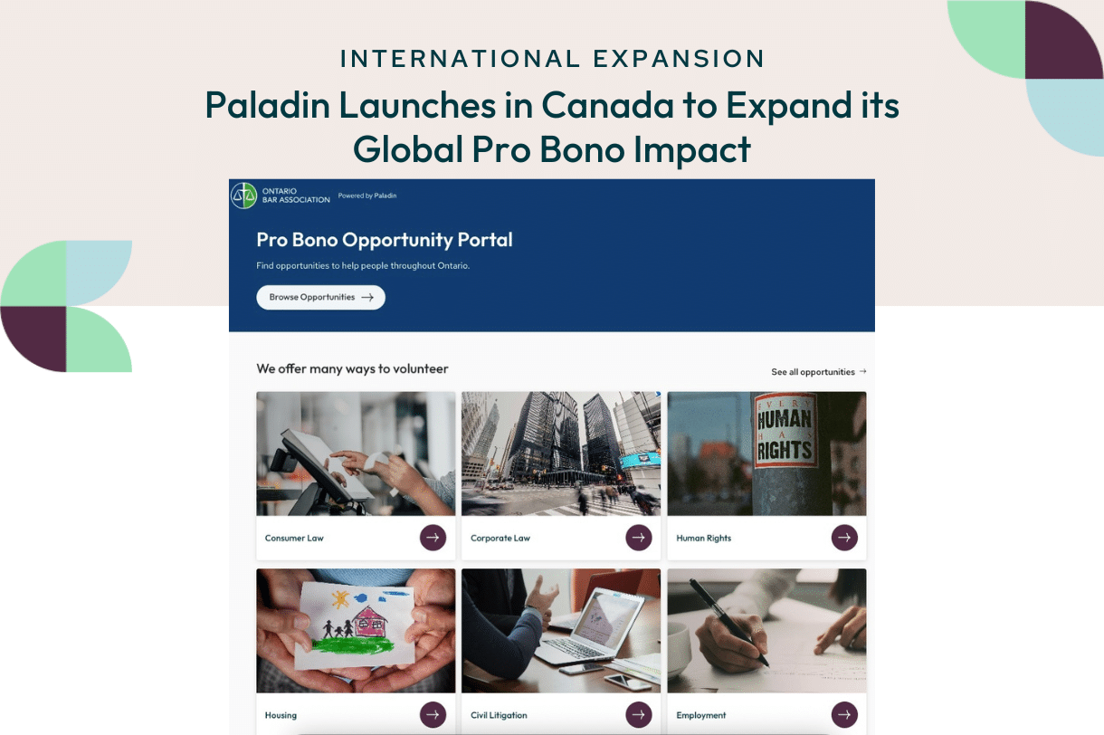 Paladin Launches in Canada to Expand its Global Pro Bono Impact | Paladin